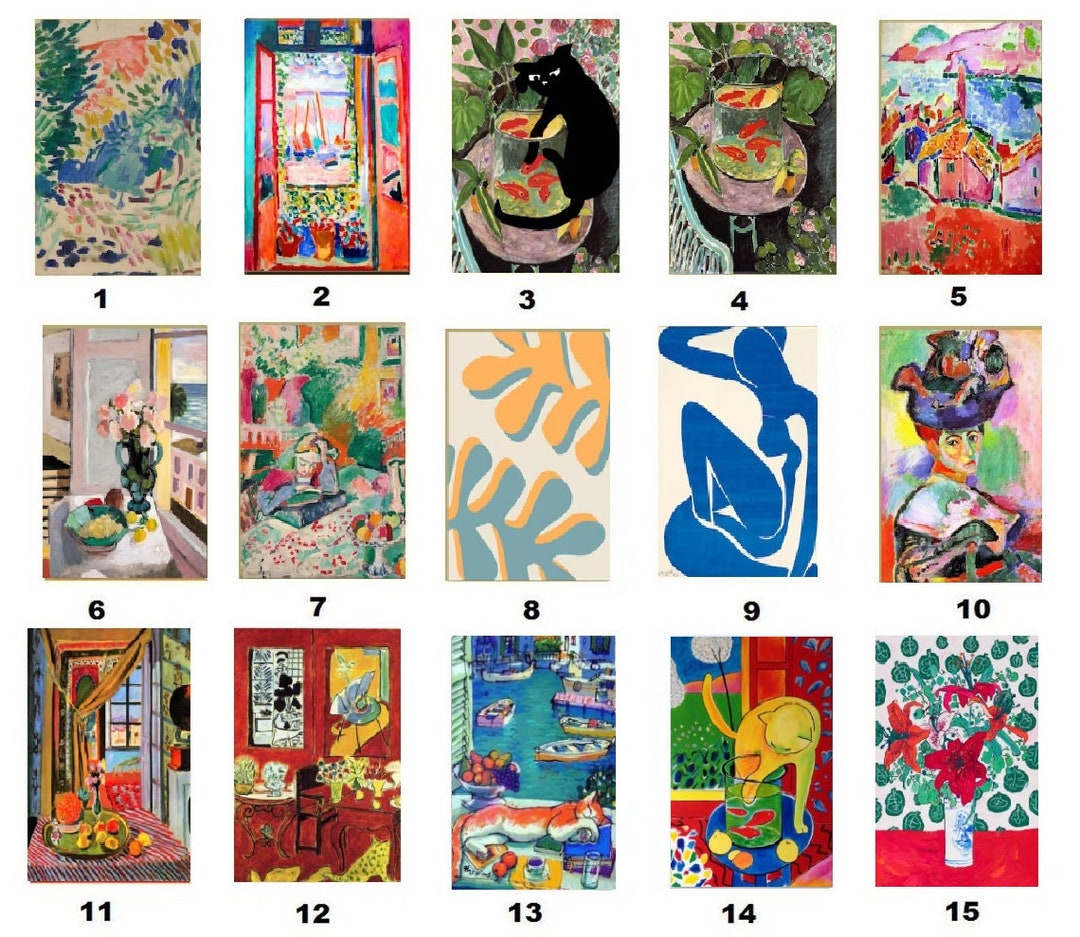 Custom Set of 3 Henri Matisse Wall Art,create Your Own Canvas Set ...