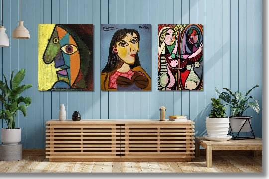 Custom Set of 3 Pablo Picasso ,create Your Own Canvas Set,choose 3 of ...