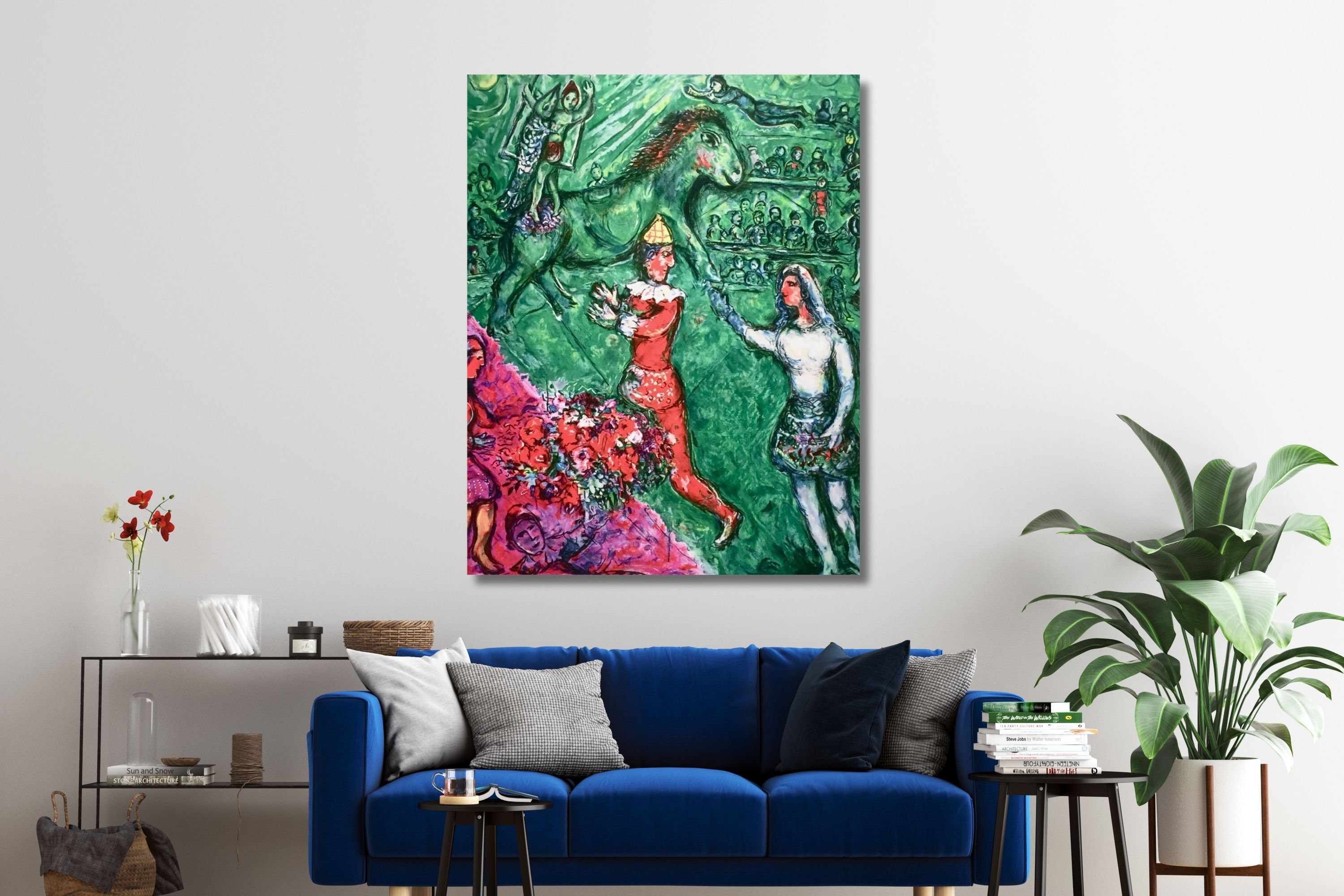 Marc Chagall Canvas Wall Art,marc Chagall Green Circus Art Print ...