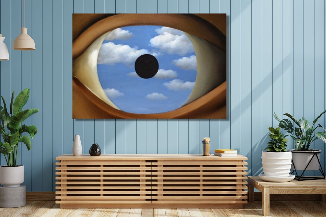 Rene Magritte Canvas Wall Art the False Mirror Rene Reproduction Wall ...