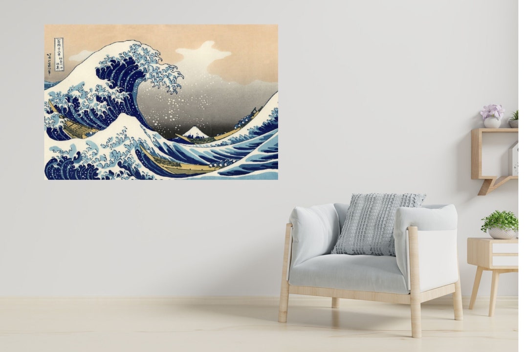 The Great Wave off Kanagawa Hokusai Canvas/poster Art Reproduction ...