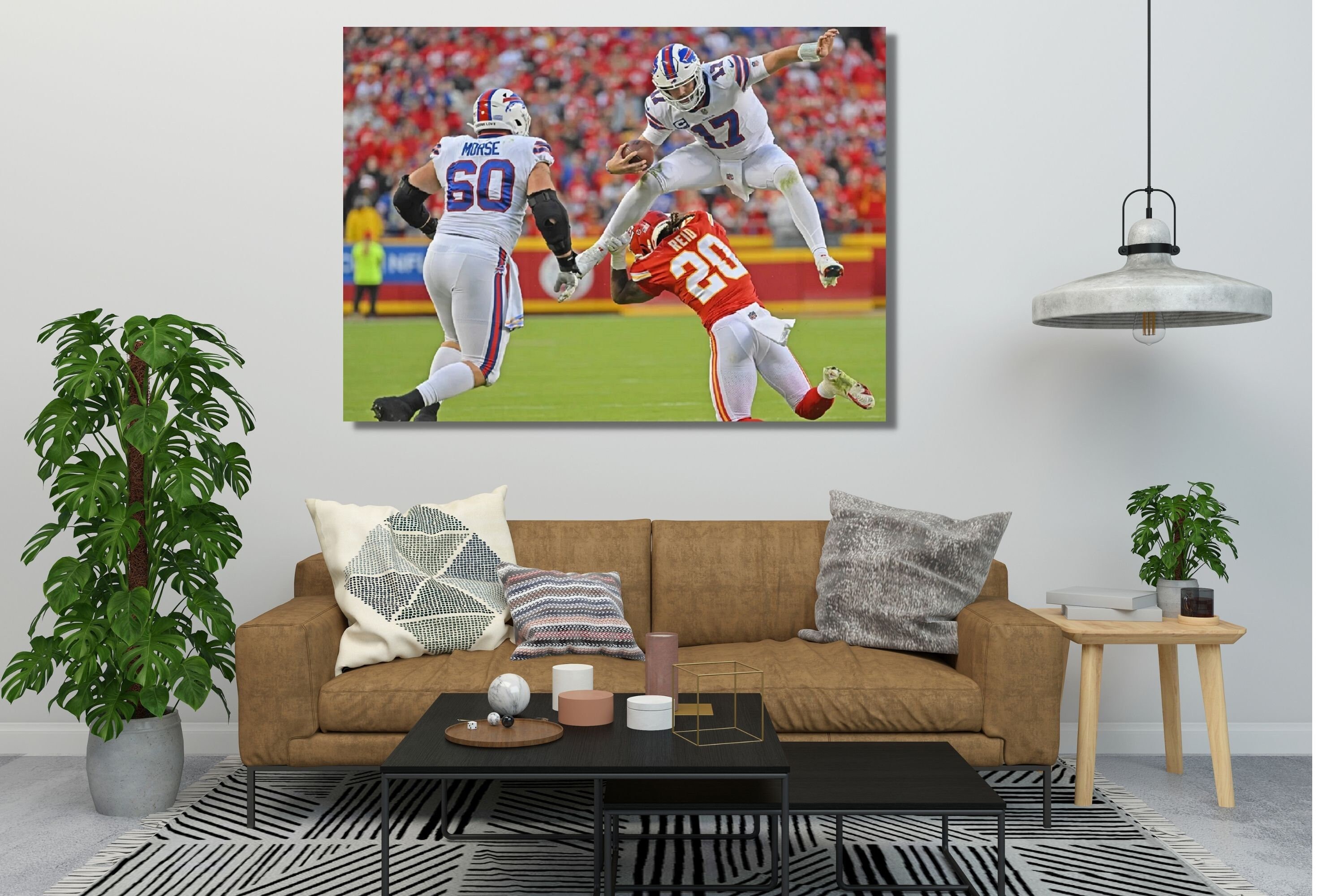Josh Allen Poster Josh Allen Canvas Wall Art Buffalo Bills Poster ...