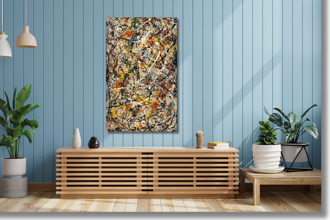Jackson Pollock Extra Large Canvas Wall Art Jackson Pollock Canvas Wall ...