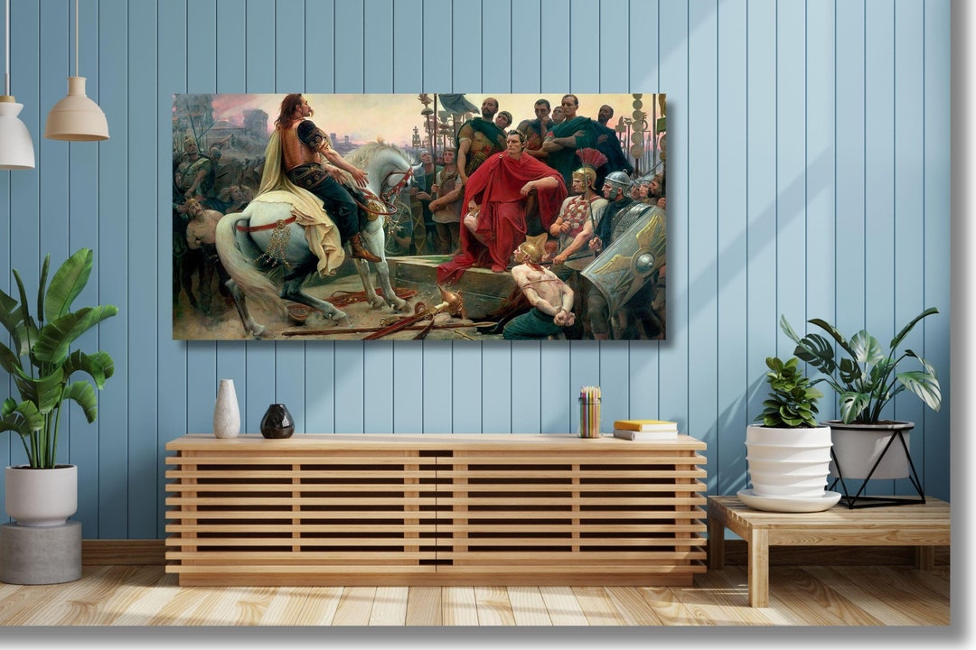 Julius Caesar Wall Art, Julius Caesar War Canvas Poster, Historical Art ...