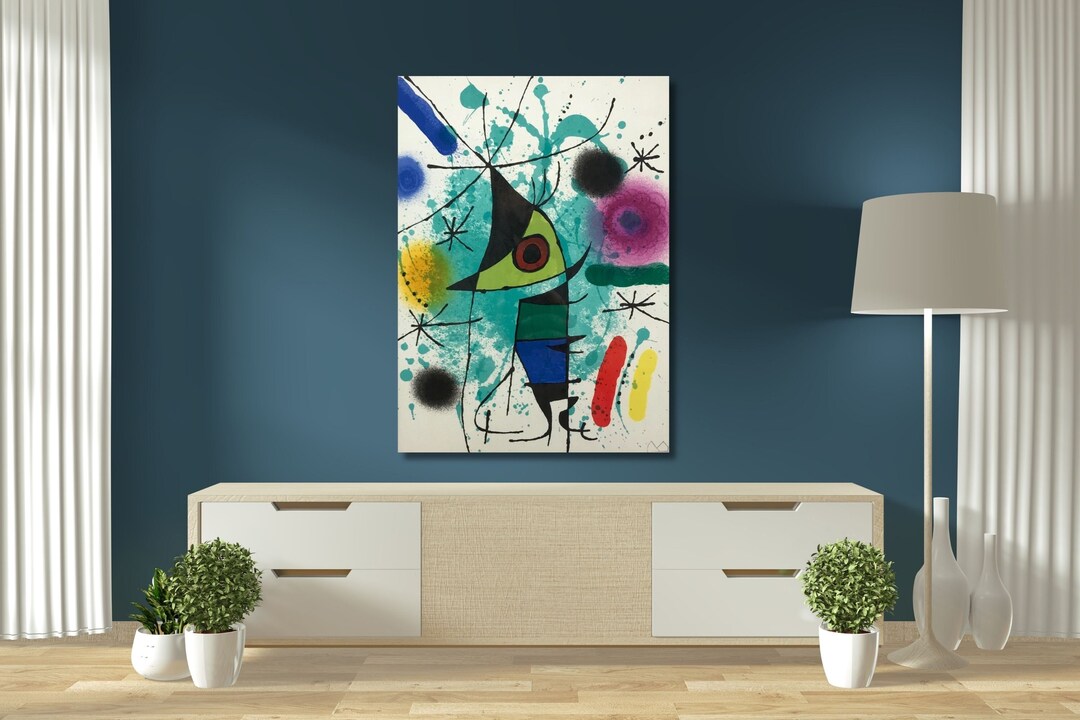 The Singing Fish by Joan Miro Canvas Wall Art,miro Paintings,abstract ...
