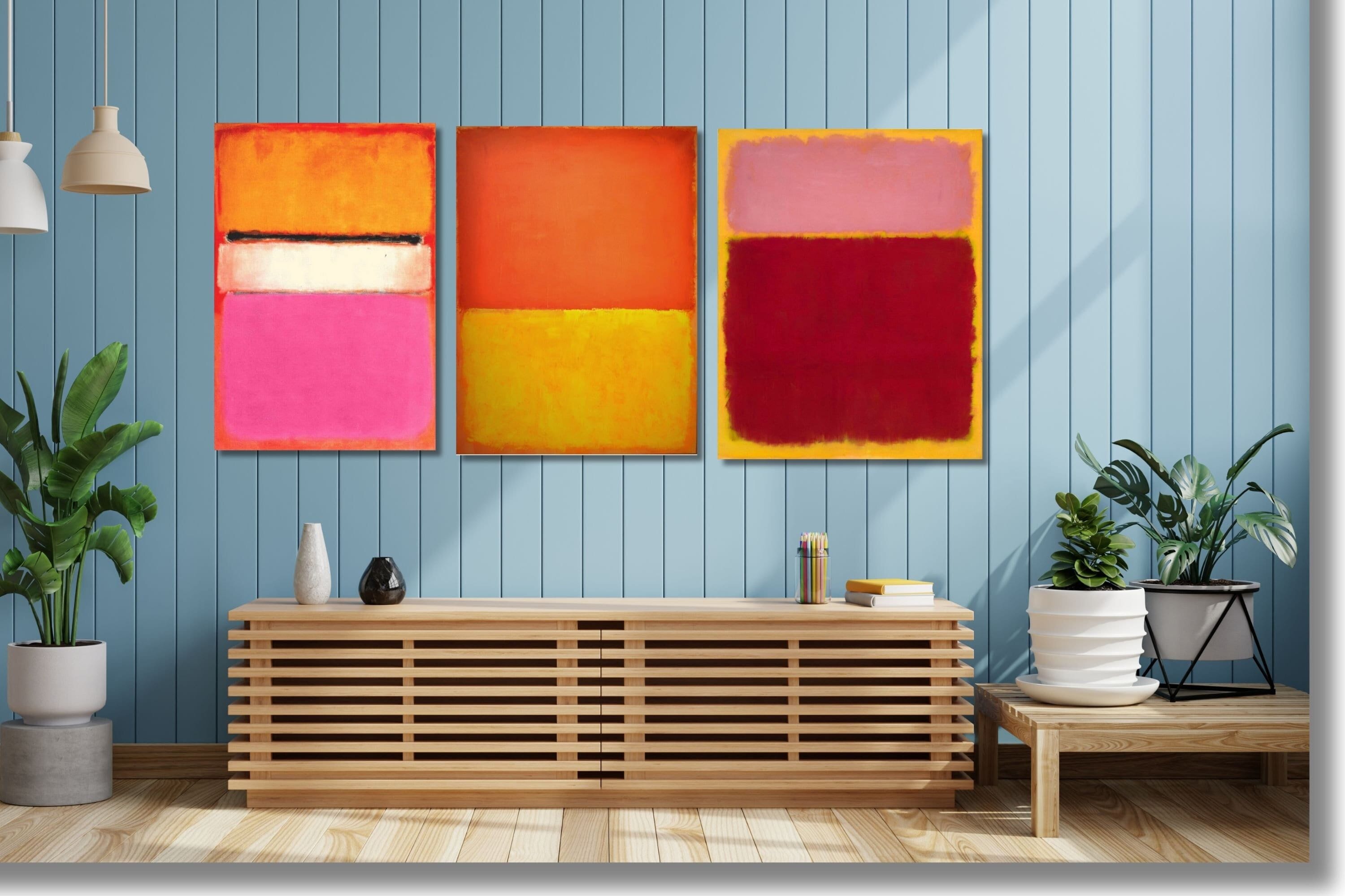 Mark Rothko Set of 3 Canvas Art, Mark Rothko Canvas Prints, Mark Rothko ...