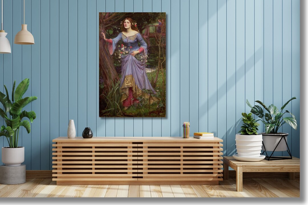 John William Waterhouse Oil Painting Vintage Poster Ophelia Poster Wall ...