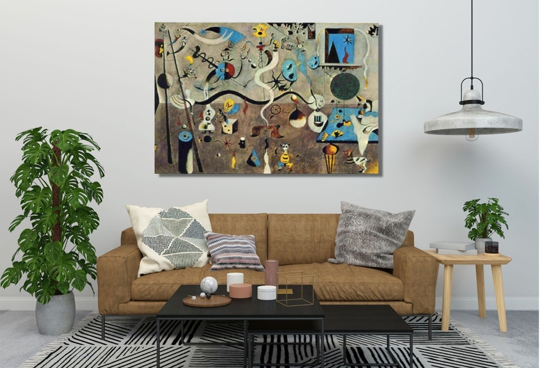 Joan Miro the Harlequin's Carnival Canvas Wall Art,abstact Canvas ...