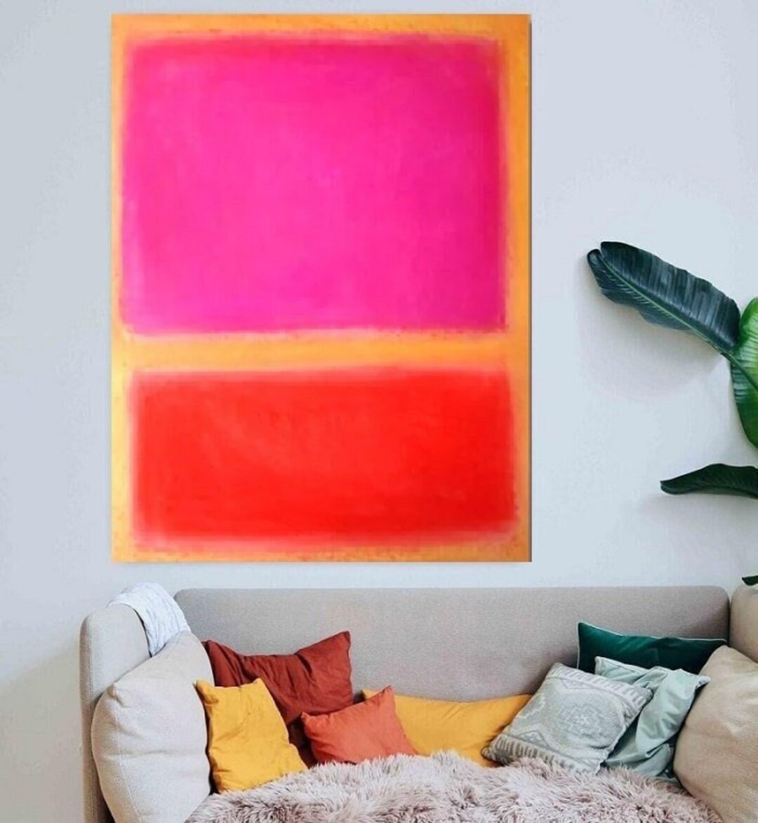 Mark Rothko Red Pink Reproduction Print Artpink Modern - Etsy