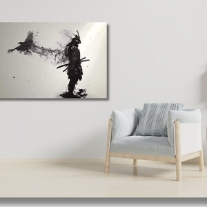 Samurai Canvas Painting,samurai Poster,samurai Man Canvas Print ,wall ...