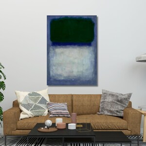 Mark Rothko Blue Canvas, Mark Rothko Poster, Abstract Minimalism ...