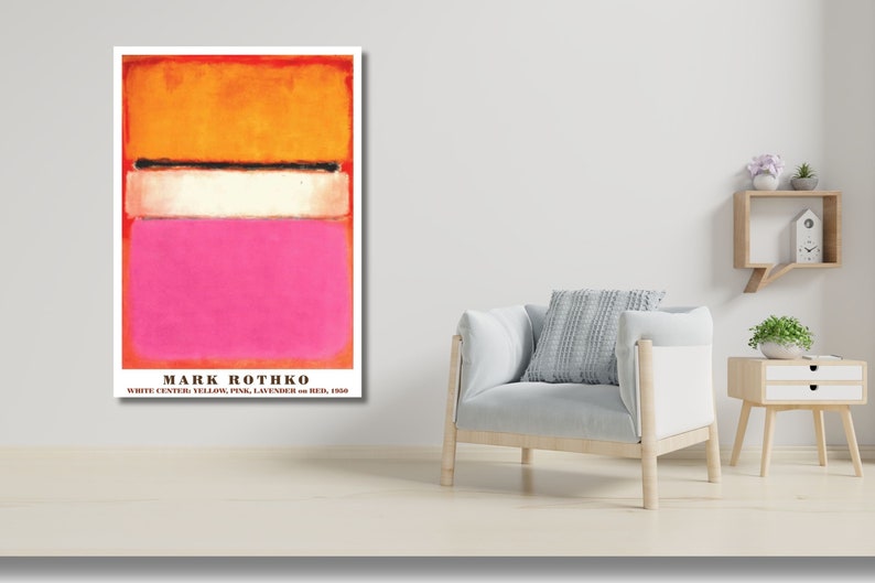 Mark Rothko Style Abstract Rothko Wall Art Rothko Reproduction - Etsy
