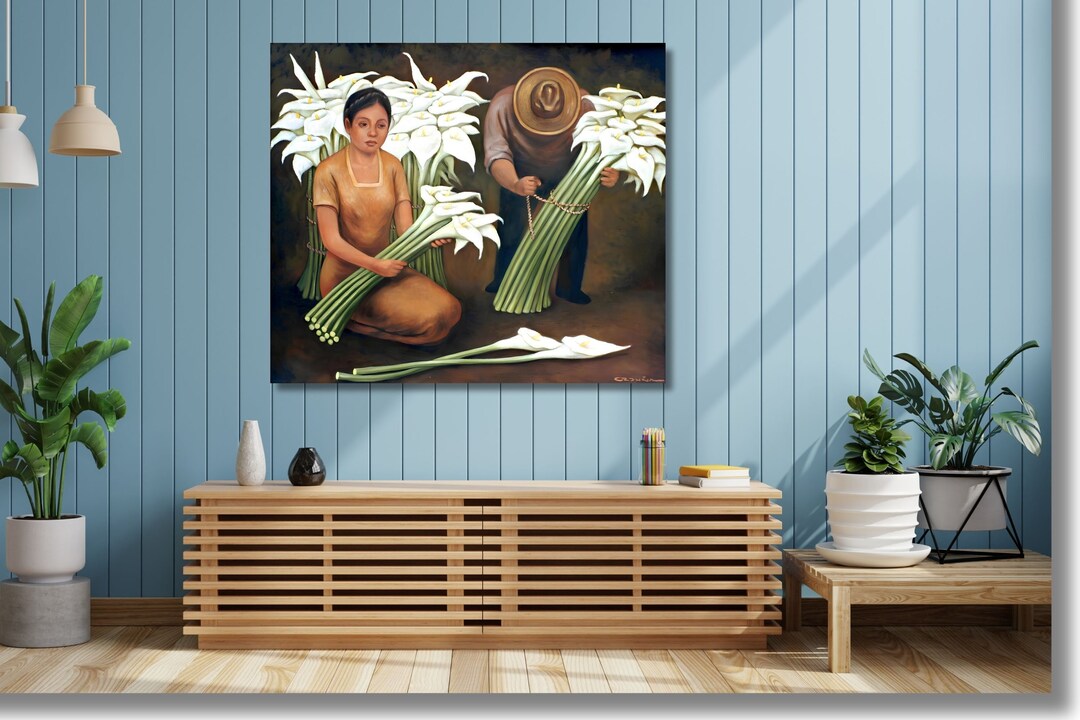 Diego Rivera the Flower Carrier Canvas Art Poster Print - Etsy