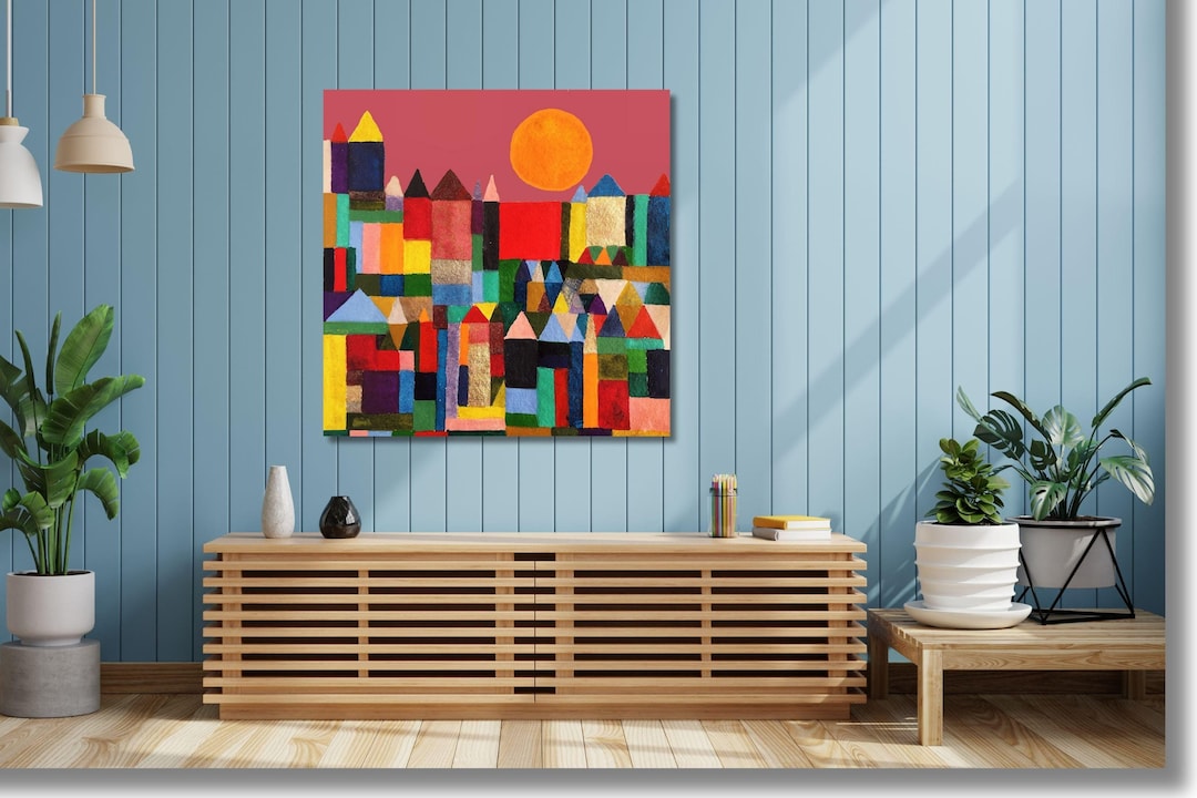 Paul Klee Castle and Sun Poster Art Canvas Print,paul Klee Artworks ...