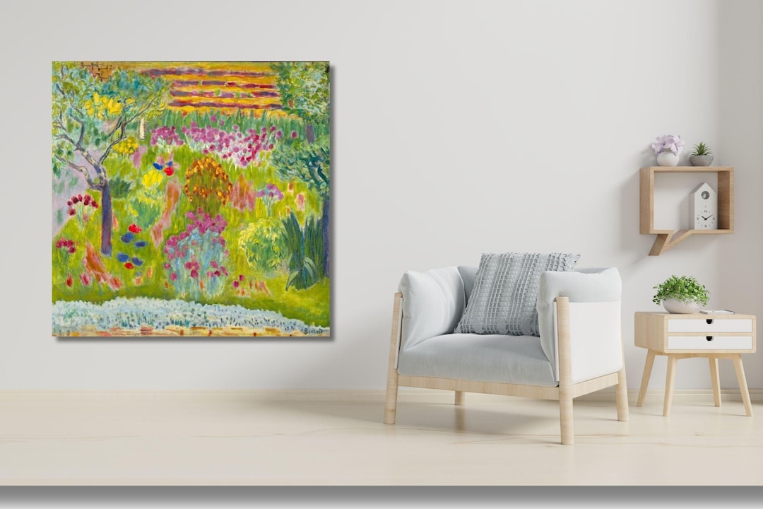 Garden (1935) Pierre Bonnard Canvas Wall Art,pierre Bonnard Wall Art ...