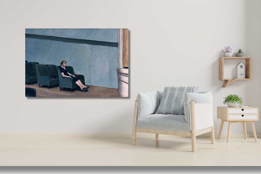 Edward Hopper Intermission Canvas Print: Ready to Hang Home Decor - Etsy