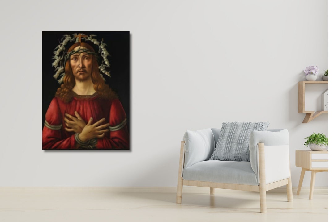 Botticelli "the Besurrected Christ" Fine Art Print, Jesus Divine Decor ...