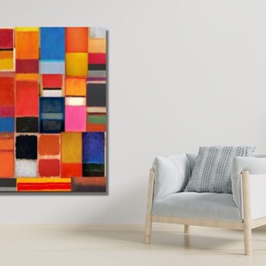 Collage Mark Rothko Canvas Wall Art Mark Rothko Museum Exhibition ...