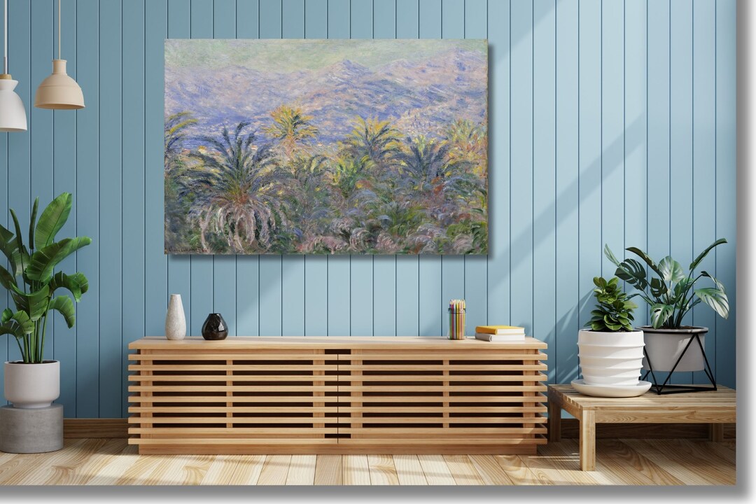 Claude Monet Palm Trees at Bordighera Canvas/poster Art Reproduction ...