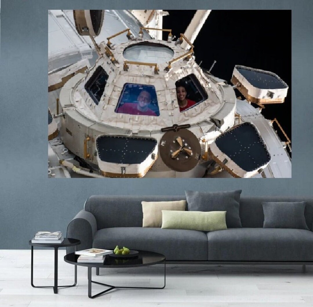 İmage From the International Space Station Cupola Canvas Wall Art NASA ...