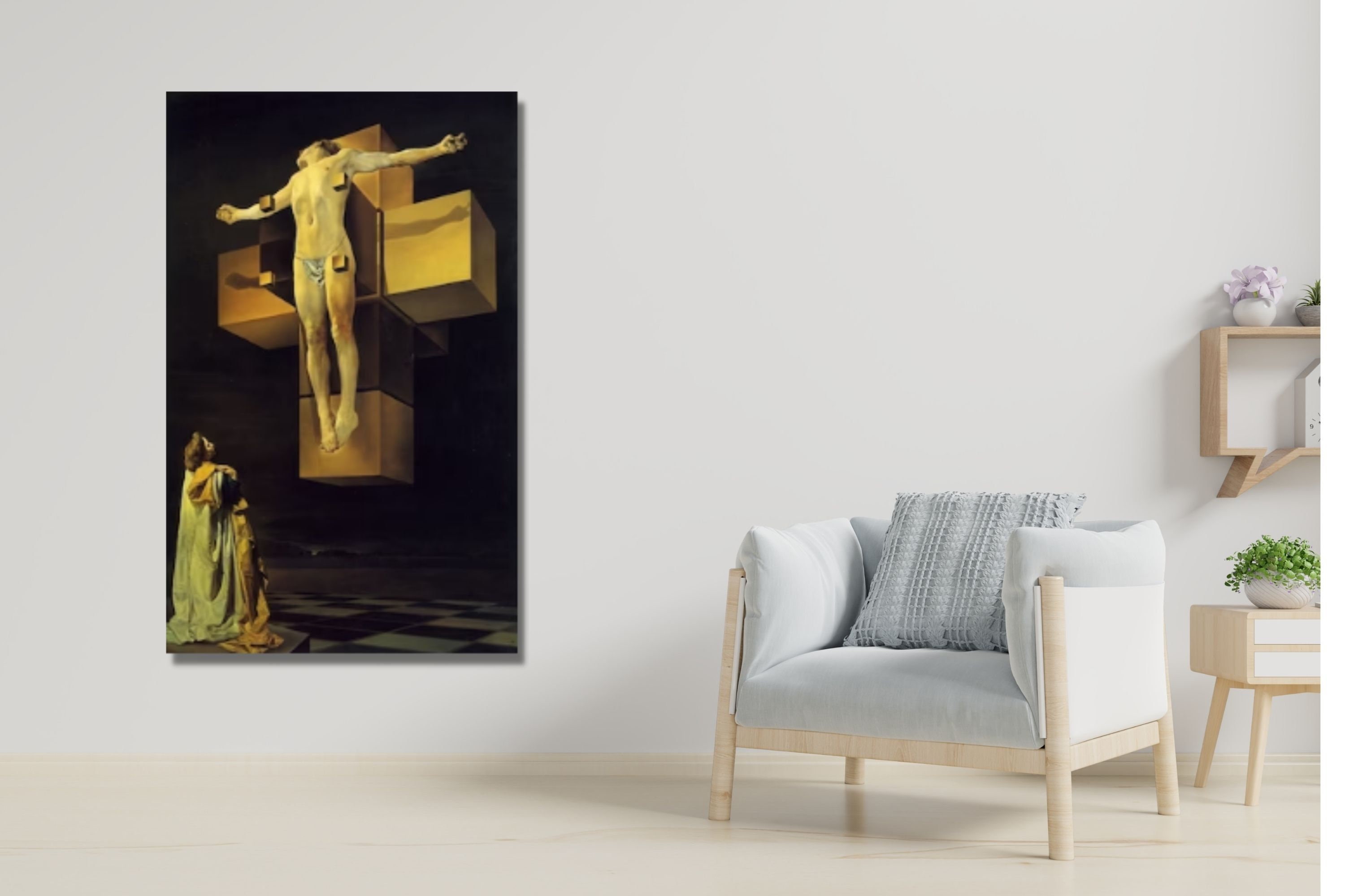 Salvador Dali Exhibition Poster Print Crucifixion (corpus Hypercubus ...