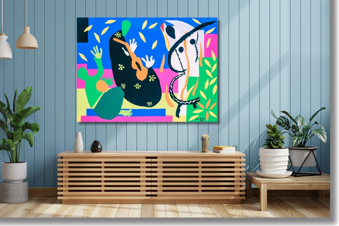 Matisse 'the Sorrows of the King' Canvas Print: Modern Abstract Wall ...