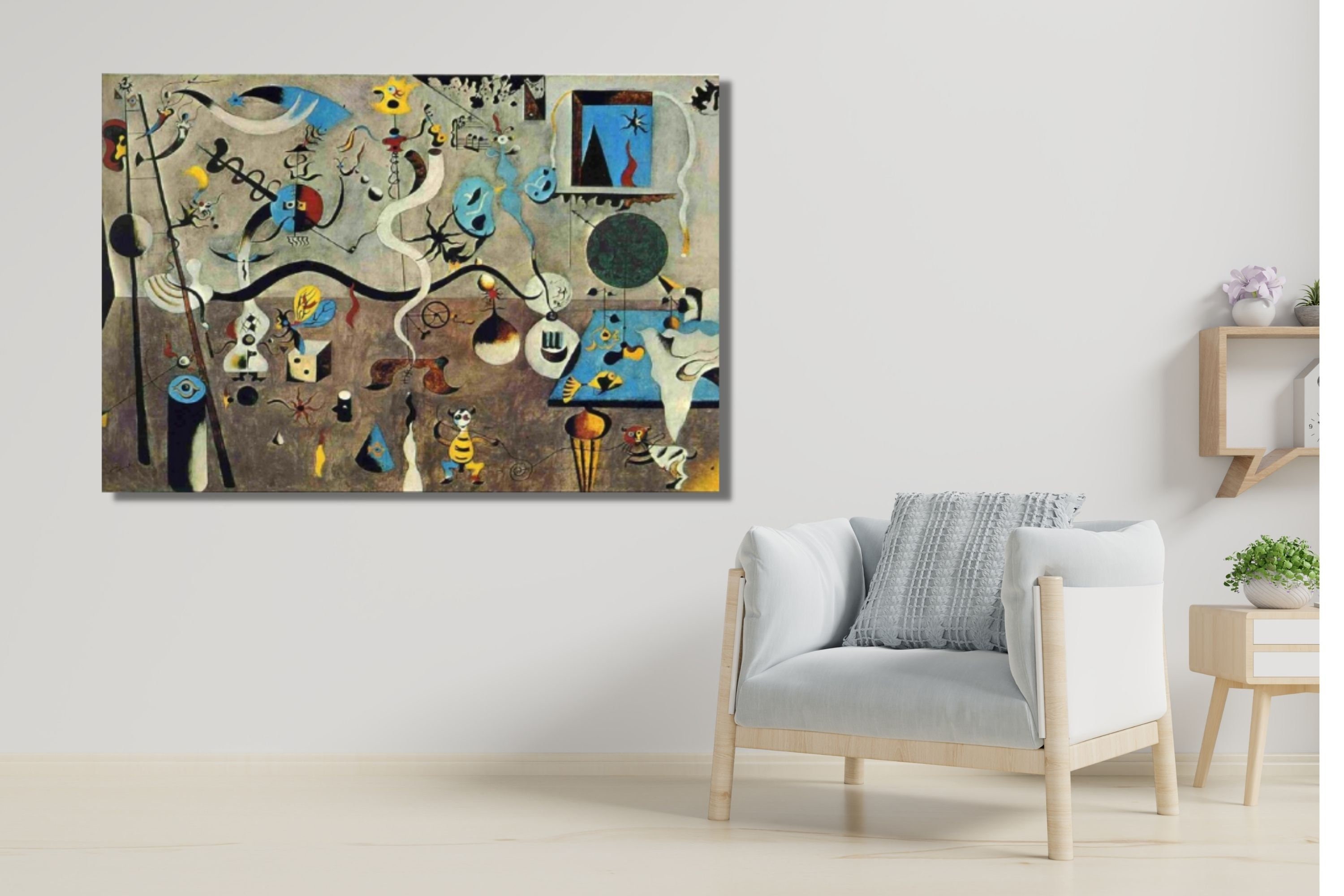 Joan Miro the Harlequin's Carnival Canvas Wall Art,abstact Canvas ...
