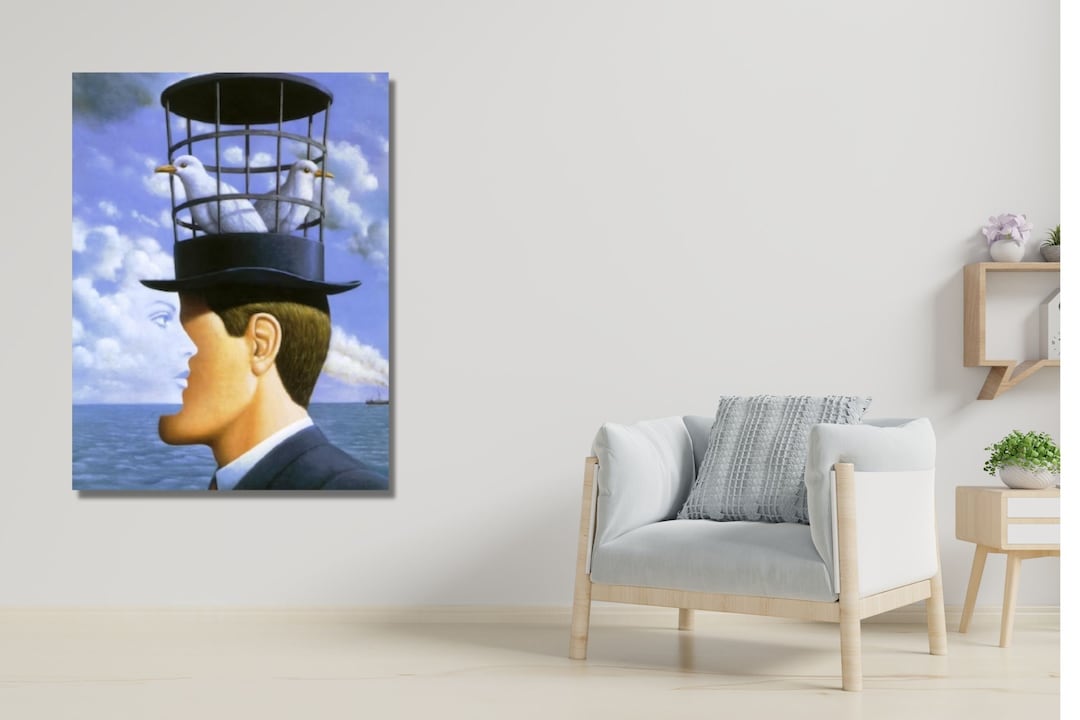 Rene Magritte Gift Decor Pedernal Print CANVAS Rene Magritte Canvas ...