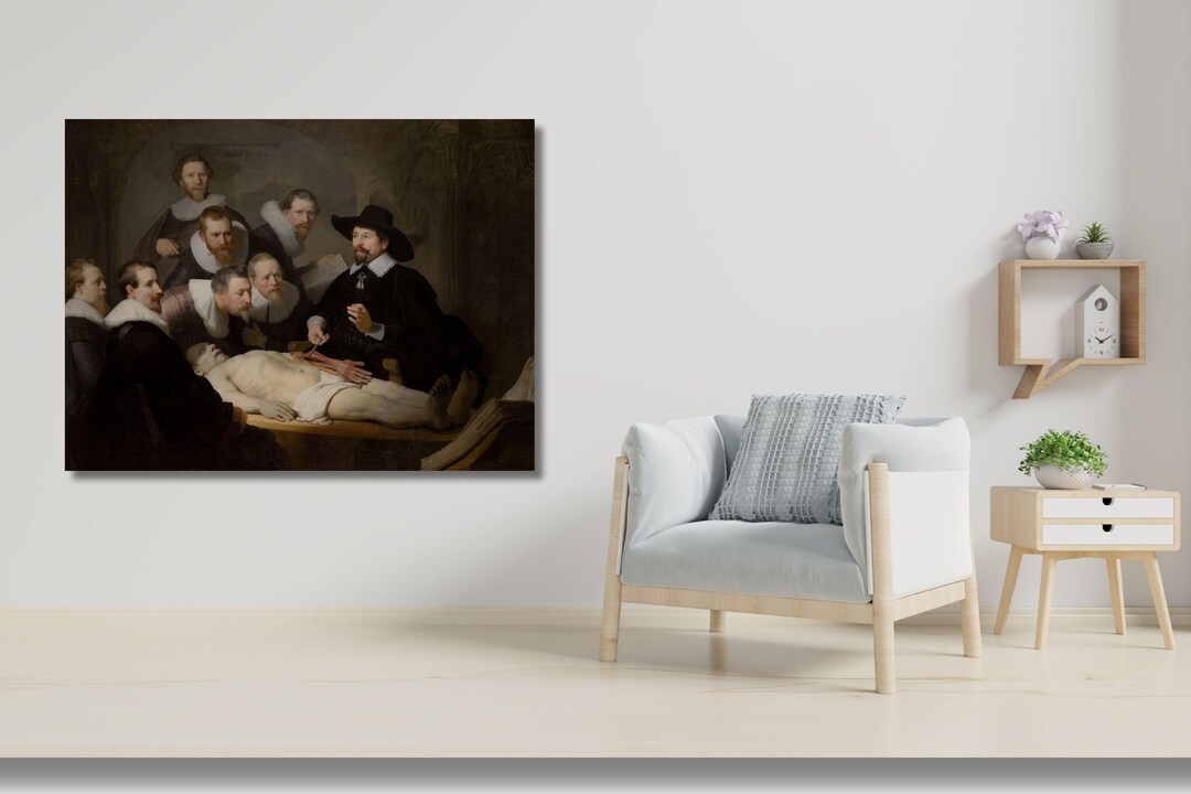 Rembrandt Anatomy Lesson Dr Tulp Art Print,rembrandt Van Rijn Canvas ...