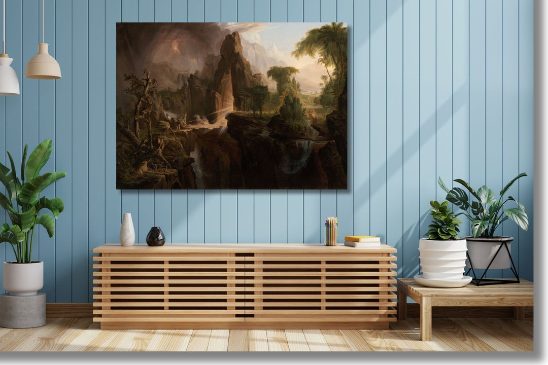 Thomas Cole "expulsion" Canvas Print – Romanticism Landscape Art - Etsy