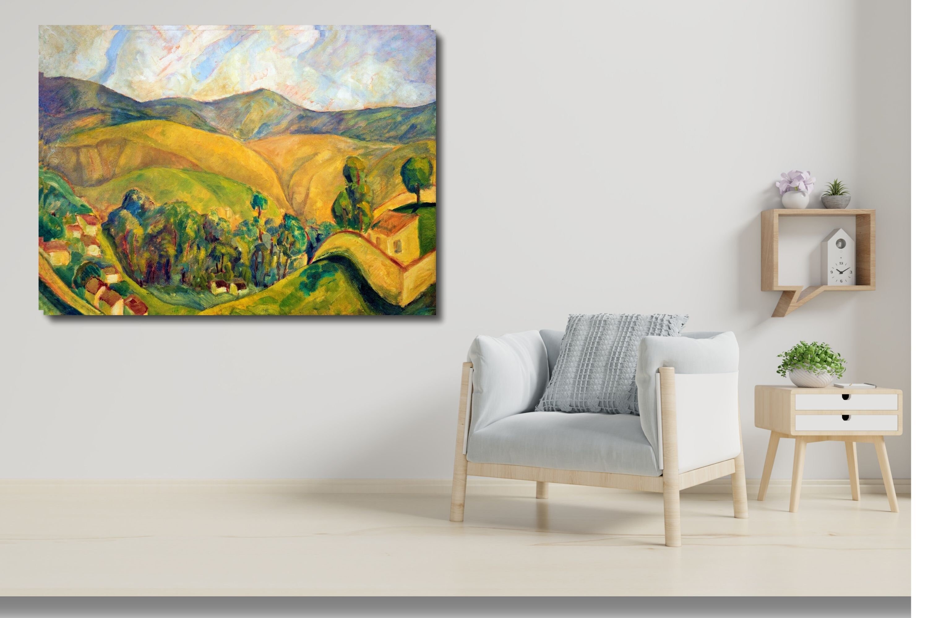Diego Rivera Poster Landscape by Diego Rivera Landscape Wall Art Modern ...