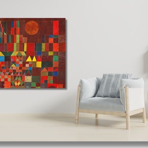 Paul Klee Castle and Sun Art Print: Abstract Expressionism Canvas ...