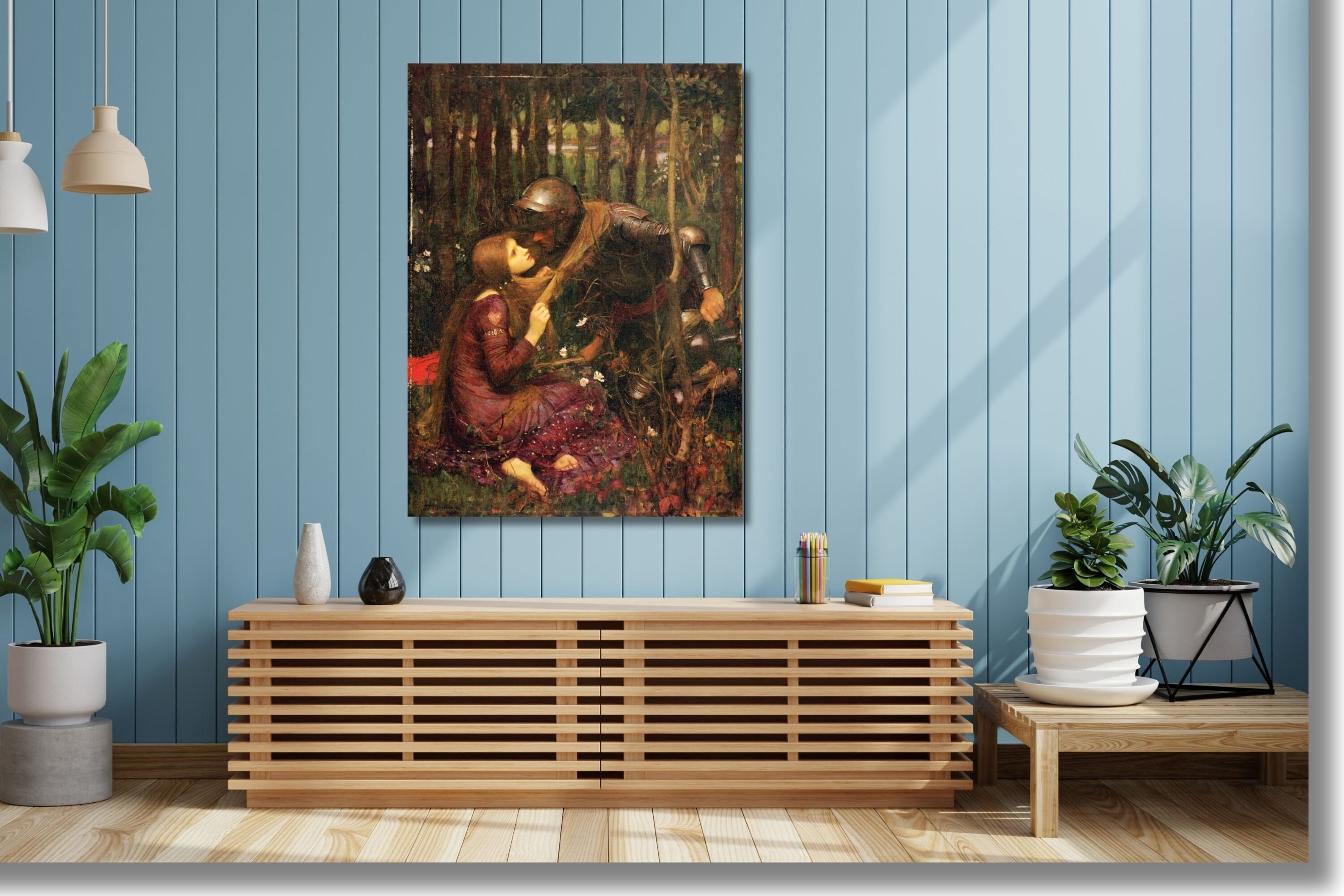 John William Waterhouse Canvas Wall Art,la Belle Dame Sans Merci(the ...