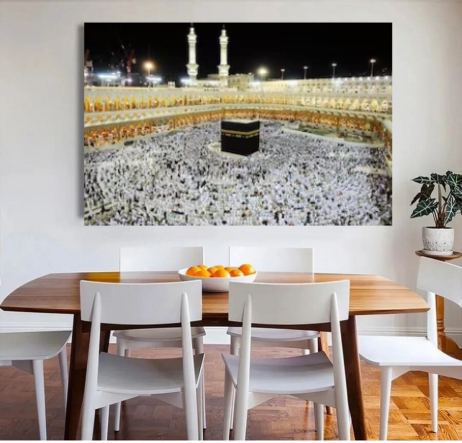 Kaaba Wall Art Islamic Wall Art Islamic Home Decor Islamic Art Arabic ...
