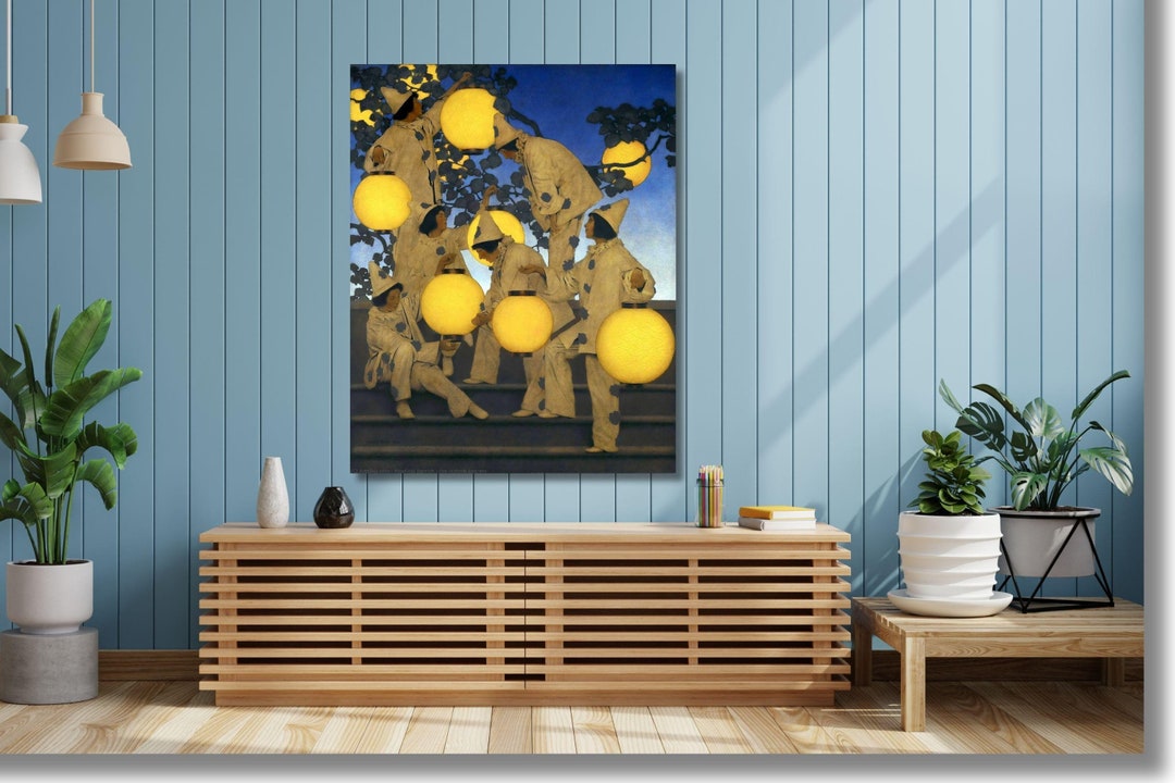 Maxfield Parrish the Lantern Bearers 1908 Wall Art, Museum Art Canvas ...