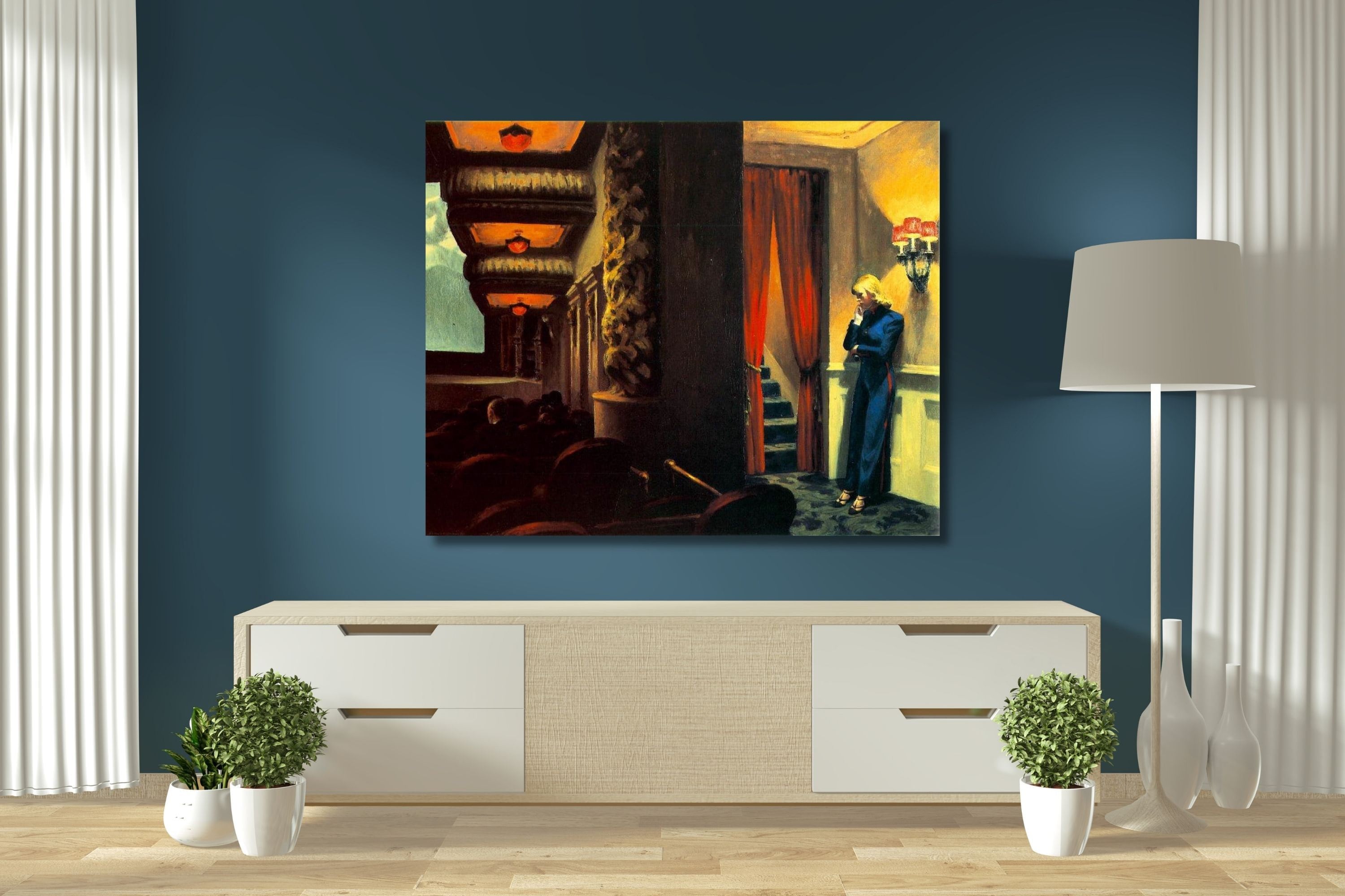 Edward Hopper (new York Movie) Canvas Painting, Edward Hopper (new York ...