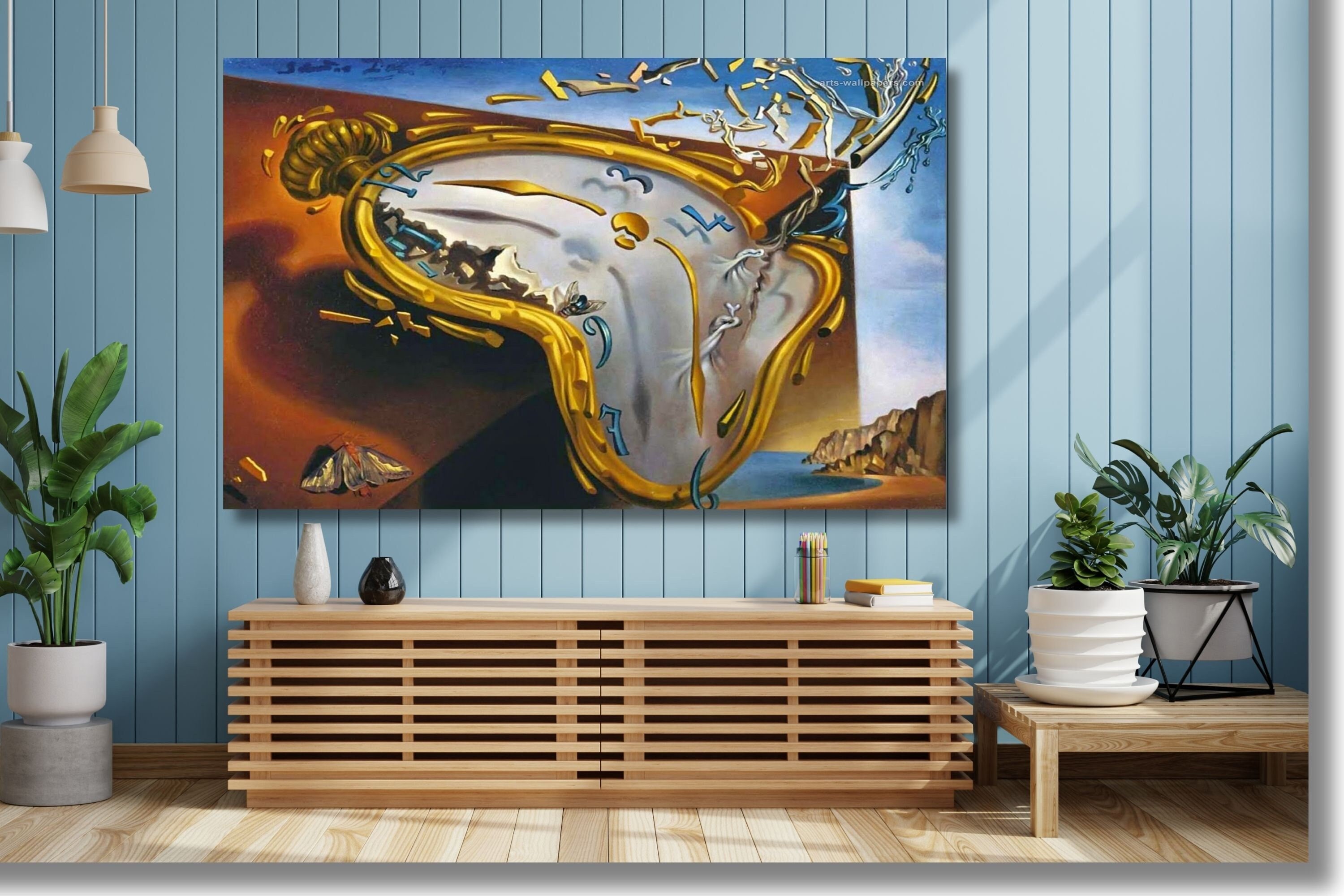 Salvador Dali “melting Watch 1954" Canvas Prints, Salvador Dali ...