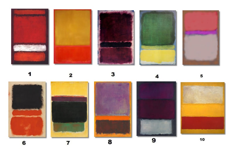 Custom Mark Rothko Wall Art Set of 3, Combine Three Rothko Prints ...