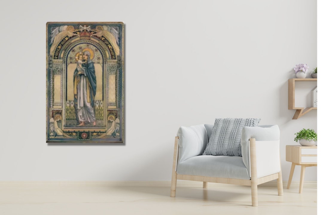 Mary Canvas Wall Art,religious Madonna and Child by Jeanne Antoinette ...