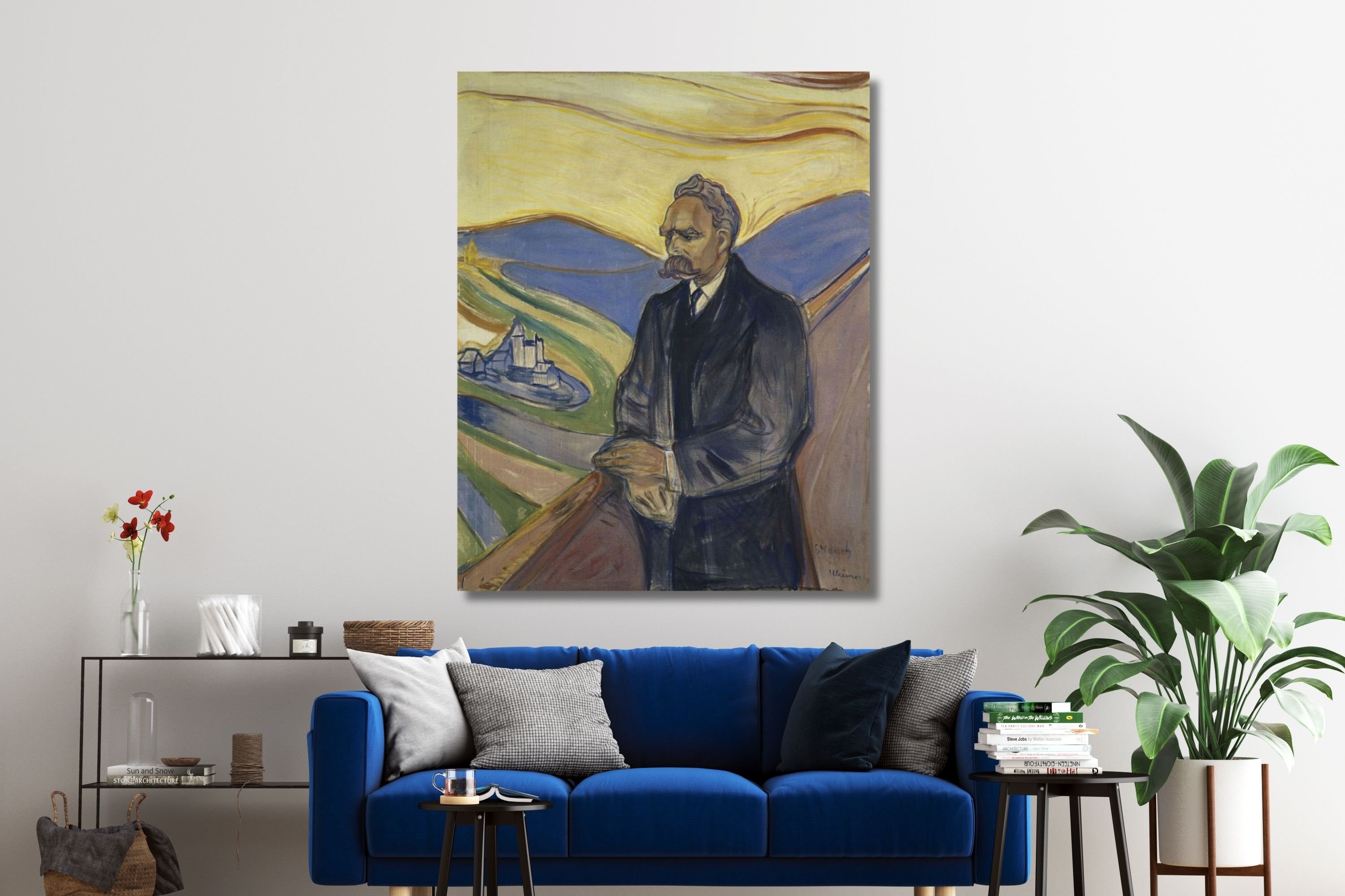 Friedrich Nietzsche by Edvard Munch Canvas Wall Art,munch Poster Design ...