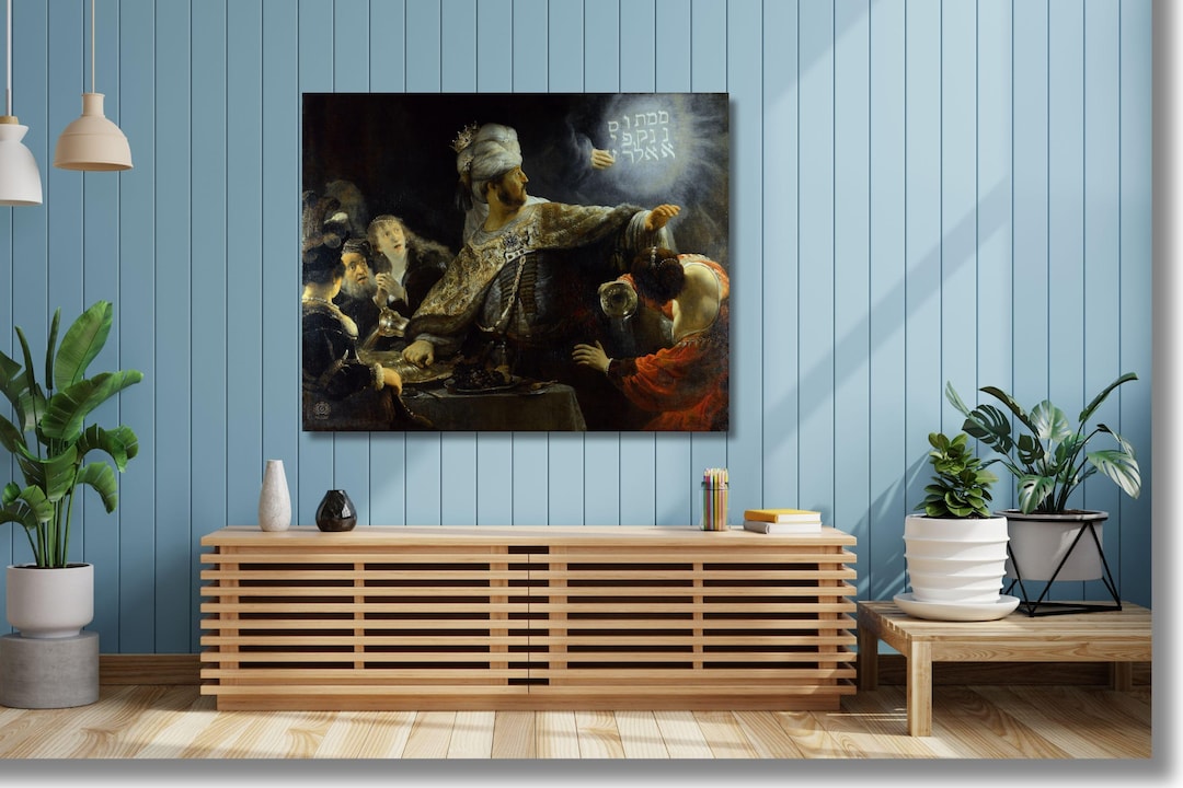 Rembrandt Belshazzar's Feast Art Print,rembrandt Van Rijn Canvas Wall ...