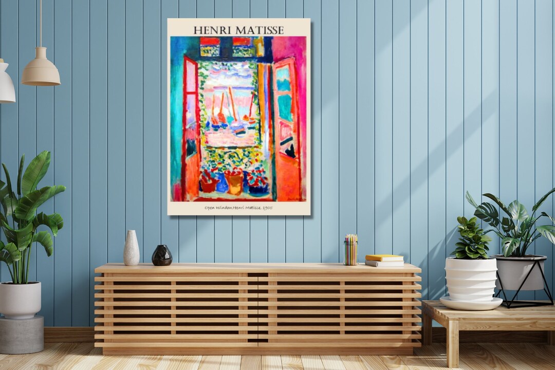 Henri Matisse Canvas Wall Art,open Window by Henri Matisse Flowers on ...