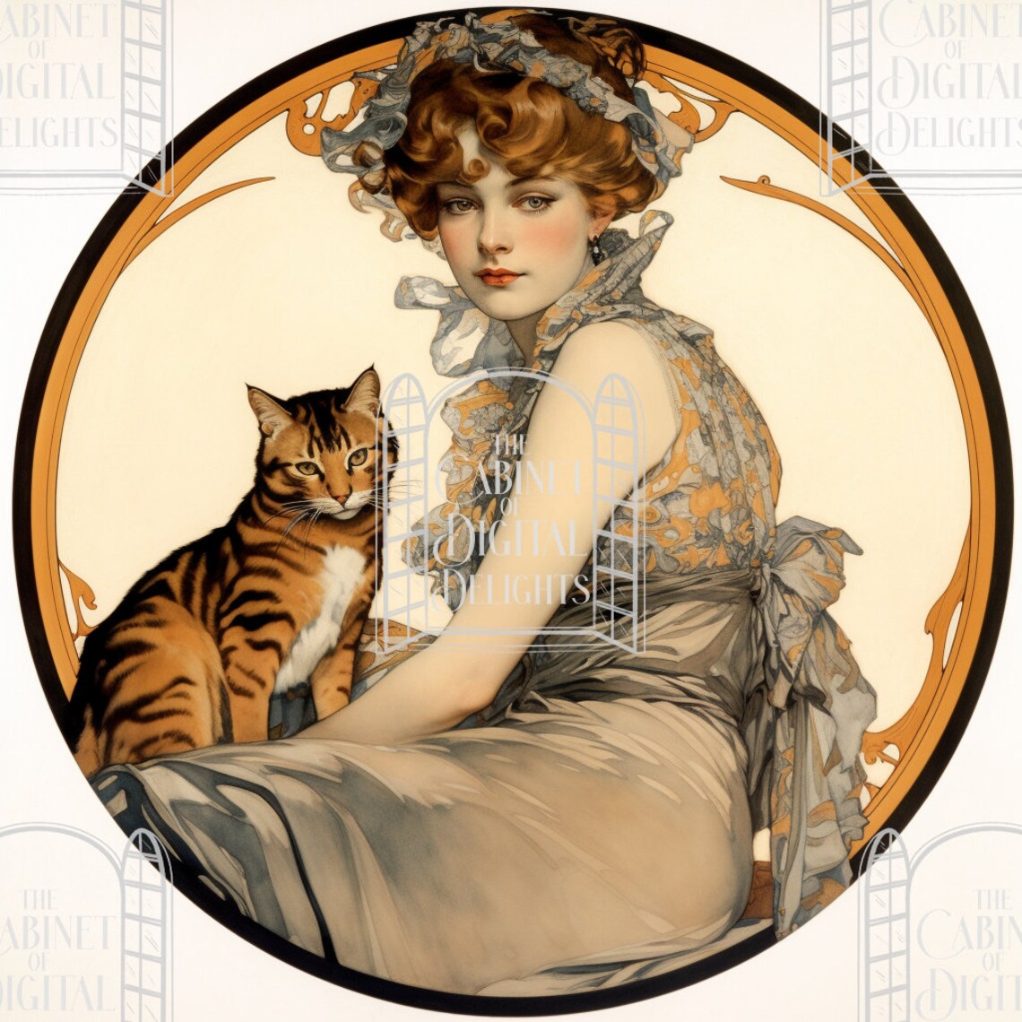 Edwardian Cat Ladies Digital Clipart for Junk Journal/scrapbook PNG ...