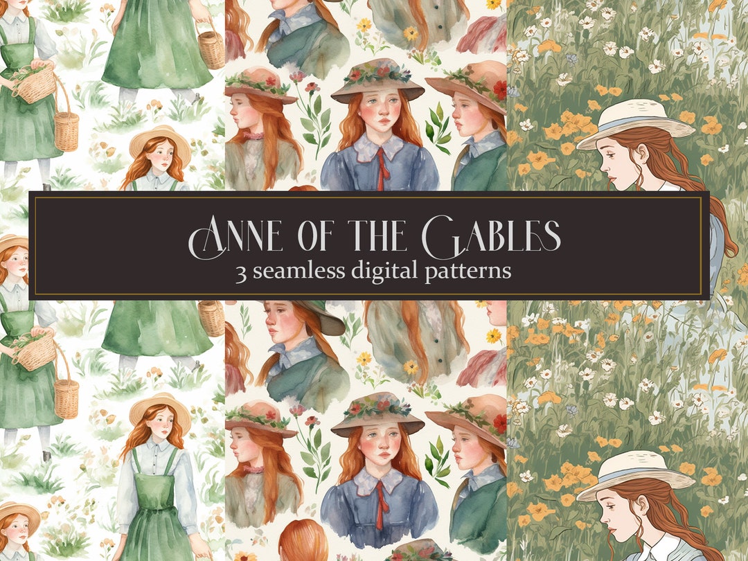 Anne of Green Gables Seamless Digital Paper Pattern Download - Etsy