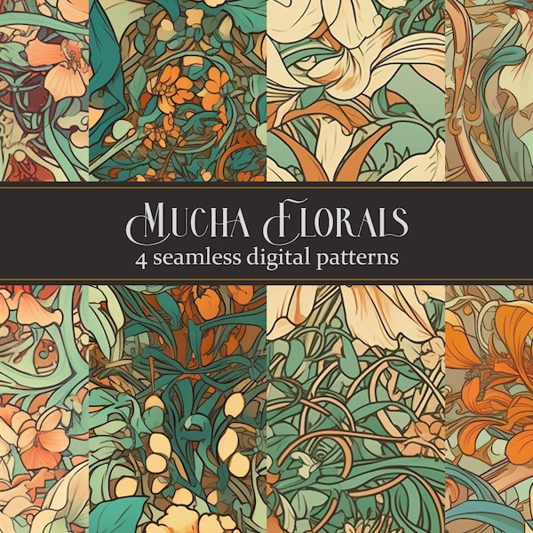 Mucha Art Nouveau - Etsy