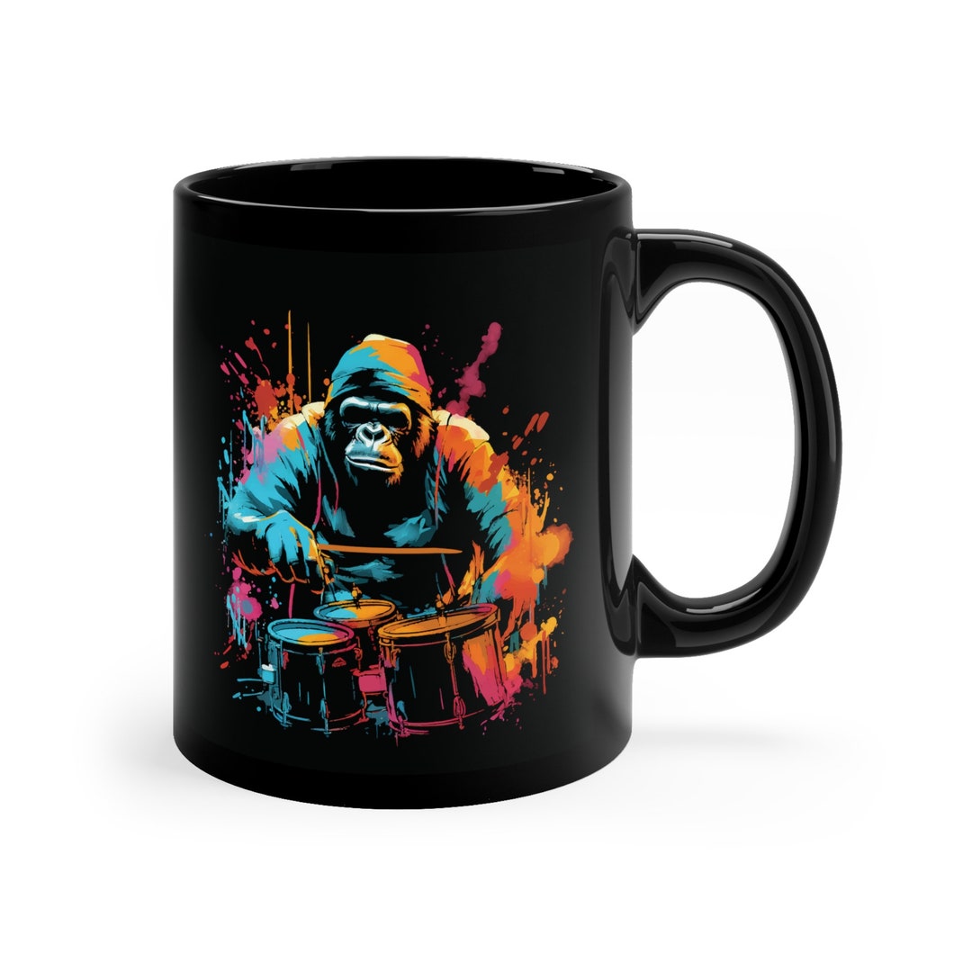 Graffiti Style Drummer Mug, Great Gift Mug for Drummers, Drummer Mug ...