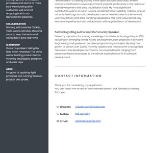 Professional Ats-friendly Resume Template - Customizable, Modern Design ...