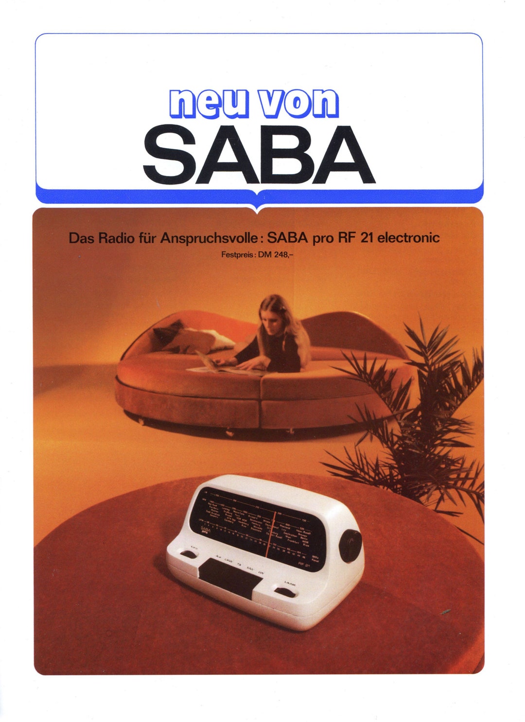 Design Radio Saba Pro RF 21 - Etsy