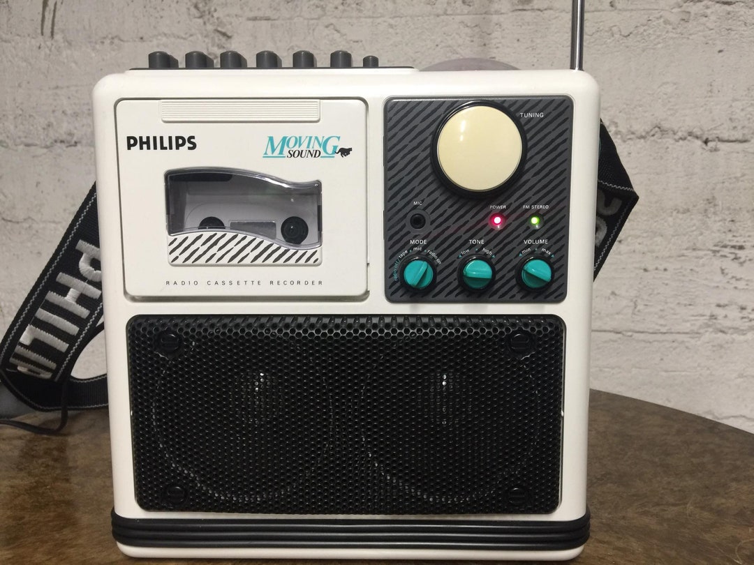 Philips Moving Sound - Cube D8080. 80s Boombox / Ghetto Blaster ...