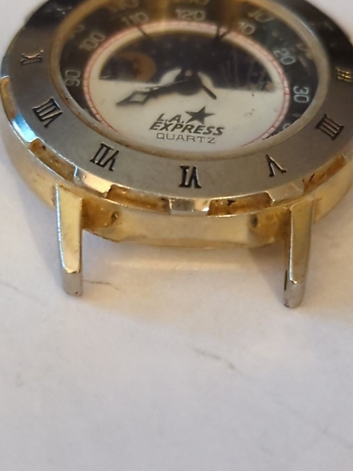LA Express Watch Face Sun Moon Stainless Steel Vintage - Etsy